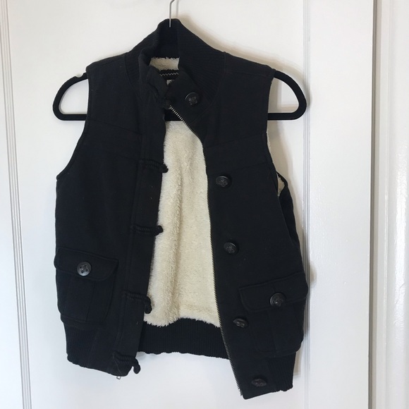 Old Navy | Jackets & Coats | Old Navy Faux Fur Lined Vest | Poshmark